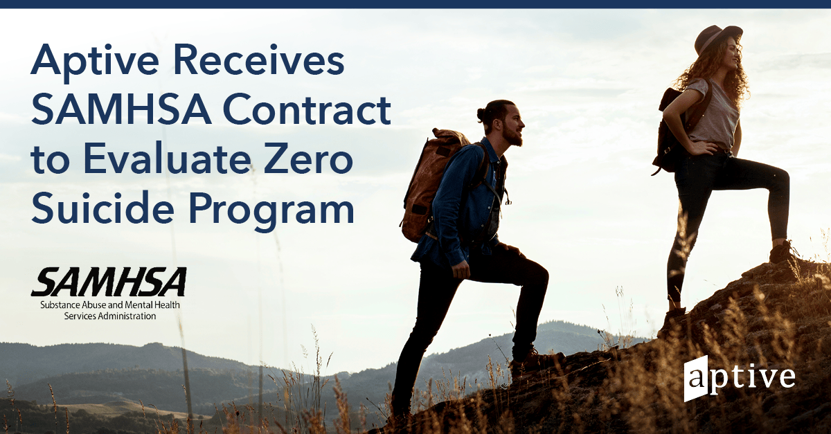 Aptive Receives SAMHSA Contract to Evaluate Zero Suicide Program