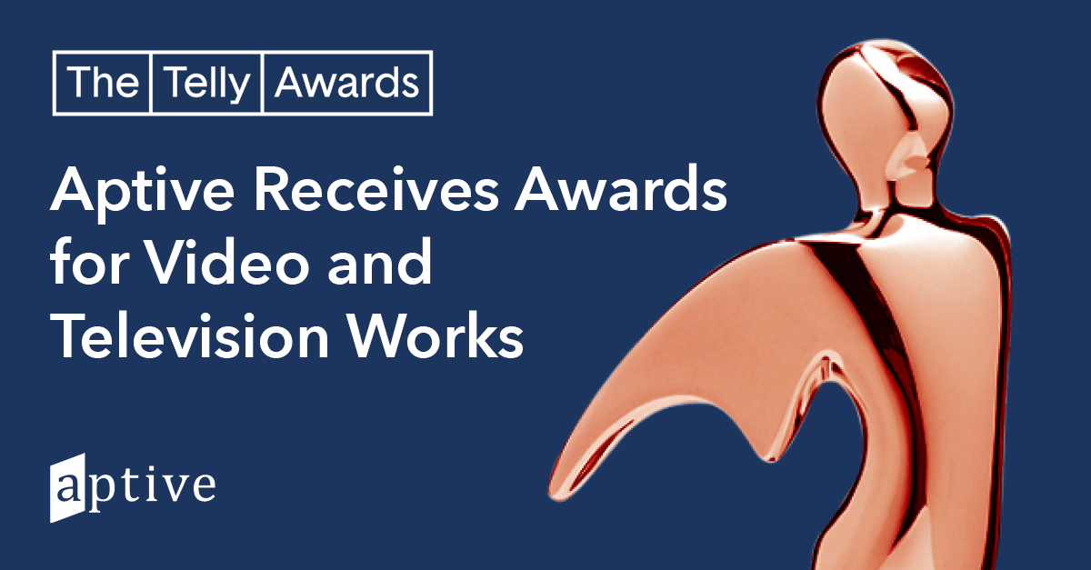 Aptive Wins Awards for Creative Video Works