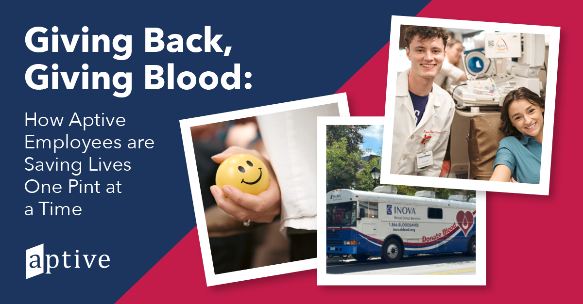 Aptive Partners with Inova for Life-Saving Blood Drive